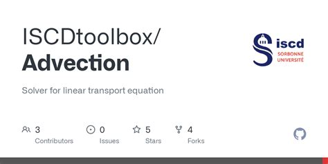 Github Iscdtoolbox Advection Solver For Linear Transport Equation