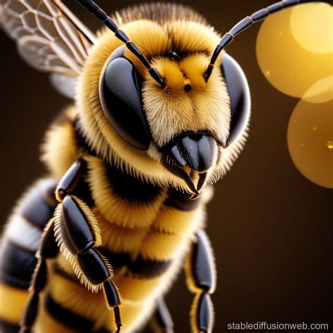 Labeled Bee Illustration For Igcse Stable Diffusion Online