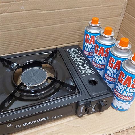 Плита Газовая Портативная Happy Home с Инфракрасной Керамической Горелкой Переходник 4