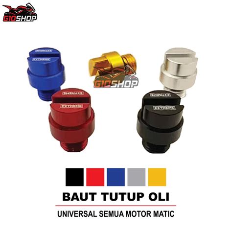 Jual Baut Tutup Oli Mesin Full Cnc Extreme Motor Honda Yamaha Nmax Aerox Lexi Beat Vario Xmax