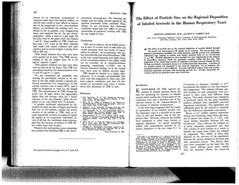 Pdf The Effect Of Particle Size On The Regional Deposition Of Inhaled Aerosols In The Human