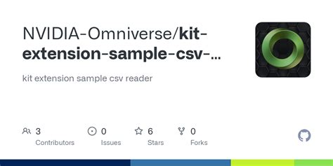 Github Nvidia Omniverse Kit Extension Sample Csv Reader Kit