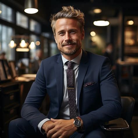 Premium Ai Image Photo Of A 35 Year Old German Business Man Smiling