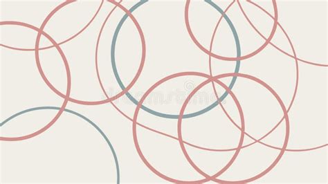 Intersecting Circles Outline Pattern Minimalist Geometric Vector Clean Design Vector Design