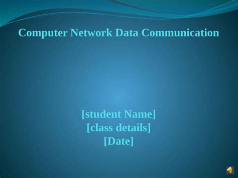 Computer Network Data Communication Desklib