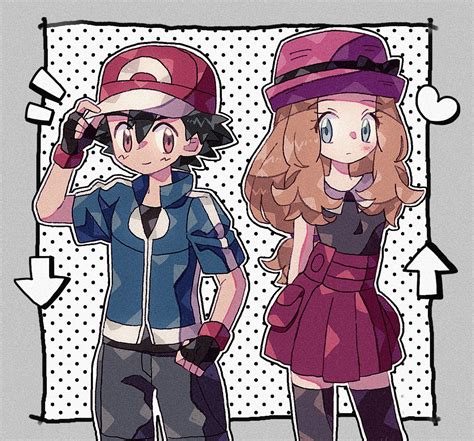 Ash Ketchum And Serena Pokemon And 2 More Drawn By Mgomurainu Danbooru