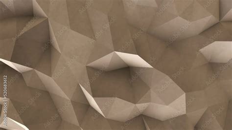 Realistic Abstract Looping 3d Animation Of The Moving Polygonal