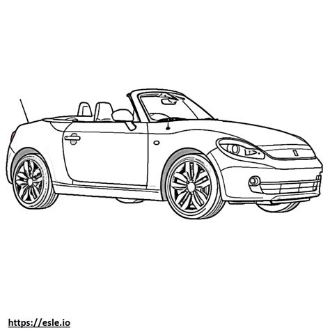 Mini Cooper S Convertible 2024 Coloring Page