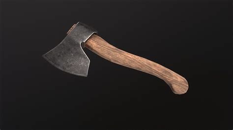 3D Model Axe Tomahawk Hatchet Lowpoly VR AR Low Poly CGTrader