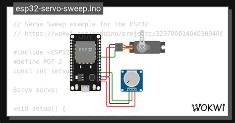 Esp32 Servo Sweep Potensio Ino Wokwi ESP32 STM32 Arduino Simulator