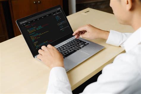 Software Development Programming On Computer Screen For Modish