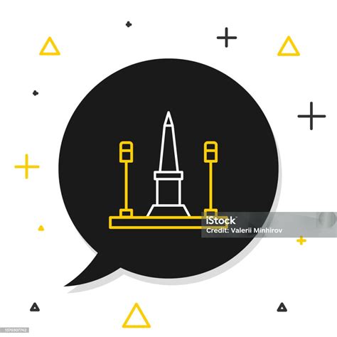 파리의 라인 플레이스 드 라 콩코드 흰색 배경에 고립 된 프랑스 아이콘 다채로운 개요 개념 벡터 거리에 대한 스톡 벡터 아트 및