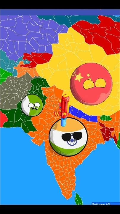चलो आज सब मिलकर इंडिया पर हमला करते हैं 😂 Shorts Countryballs India