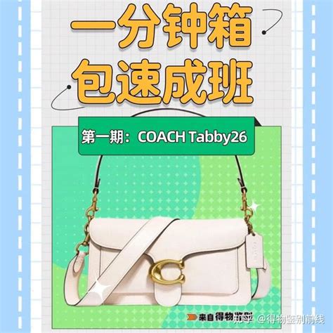 一分钟箱包鉴别速成班Coach老网红Tabby26 知乎