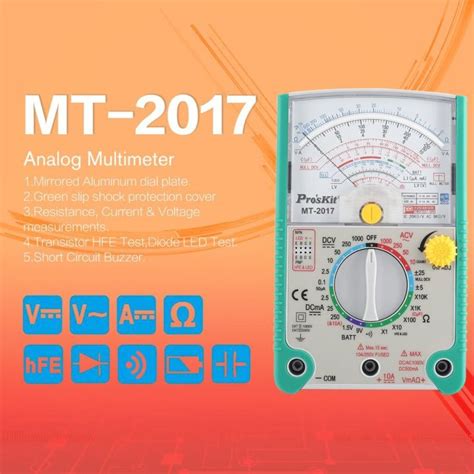 Proskit Mt Acdc Analog Graph Pointer Multimeter Ammeter Resistance