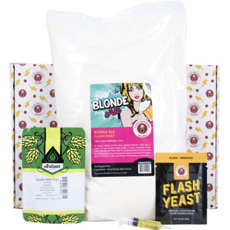 Flash Brewing™ Blonde Ale 5 Gallon Beer Recipe Kit Just Mix