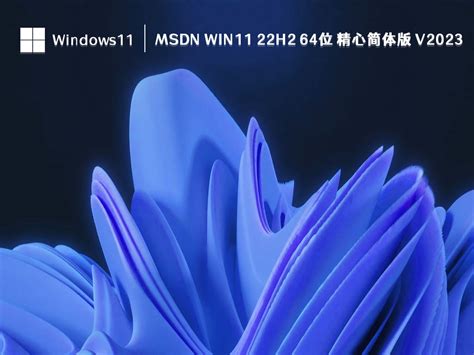 Msdn Win11 精心简体版下载msdn Win11 22h2 64位 精心简体版 V2023全新下载 纯净之家