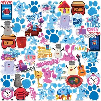 Blues Clues 50ct Vinyl Large Deluxe Stickers Variety Pack Target