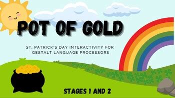 St Patrick S Day Interactivity Gestalt Language Processing Stages 1 And 2