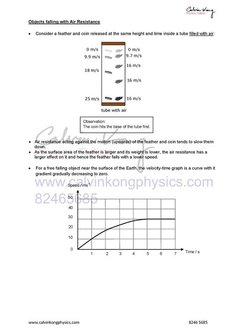 Acceleration Due To Gravity O Level And A Level Physics Tuition Specialist