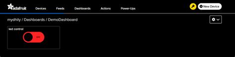 controlling led in aries board from adafruit iot platform with using