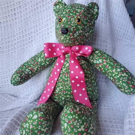 18 Green Spring Plush Bear My Community Made