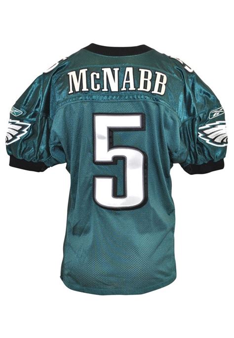 2004 Donovan Mcnabb Philadelphia Eagles Game Used Home Jersey Grey