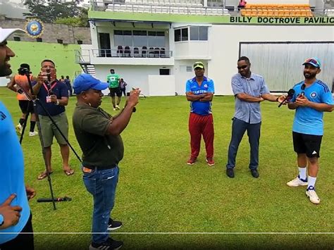 Watch Video Rohit Sharma Turns Reporter In Ajinkya Rahanes Press