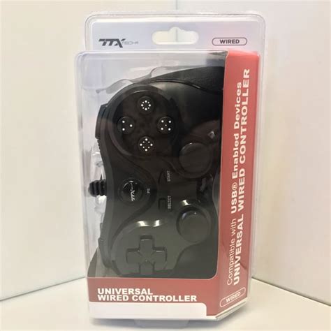 Ps3 Pc Black Usb Wired Controller [ttx Tech]