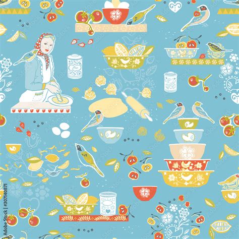 Kitchen Wallpaper Texture Seamless