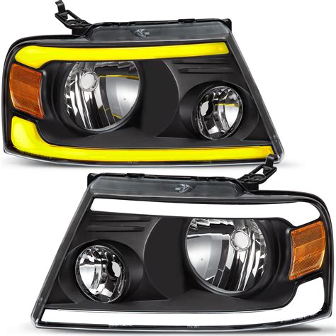 Oedro Led Drl Headlight Assembly Replacement For 2004 2008 Ford