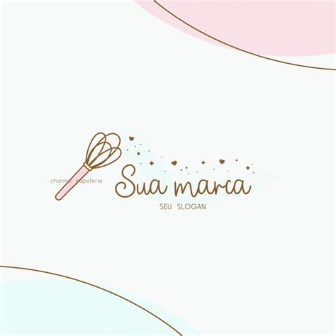Logotipo Confeitaria Fuê no Elo7 Charme Papeteria 1A9CB13