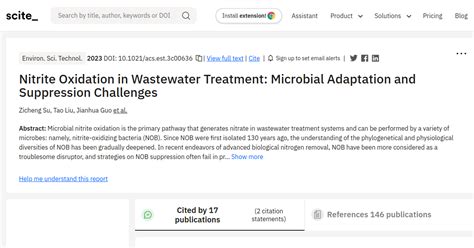 Nitrite Oxidation In Wastewater Treatment Microbial Adaptation And
