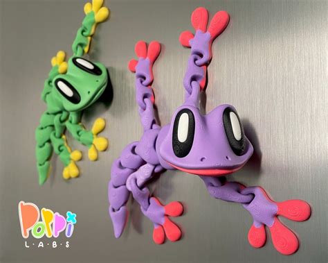 Blob Lab Gecko Flexi Magnetic Etsy