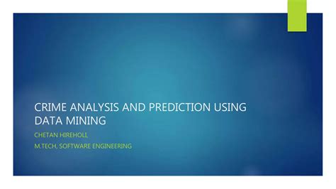 crime analysis using data analysis pptx