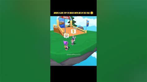Stumble Guys Girl Mess With Me In Tile Fall 💀 Stumble Guys 0841