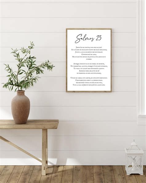 Salmos 23 Spanish Bible Verse Printable Psalms Verso De La Biblia