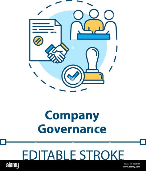Company Governance Concept Icon Stock Vector Image And Art Alamy