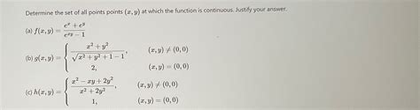 solved determine the set of all points points x y ﻿at