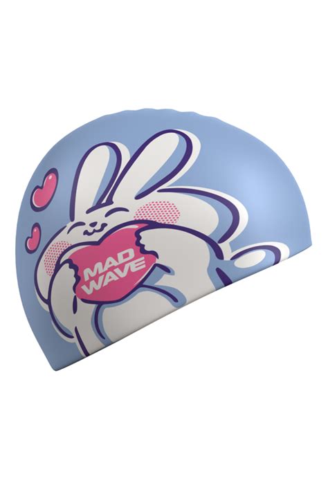 Шапочка для бассейна Mad Wave Rabbit Heart M0574 11 0 00w купить по