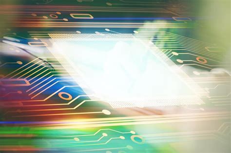 Premium Photo Double Exposure Of Hands Making Notes Background With Technology And Digital