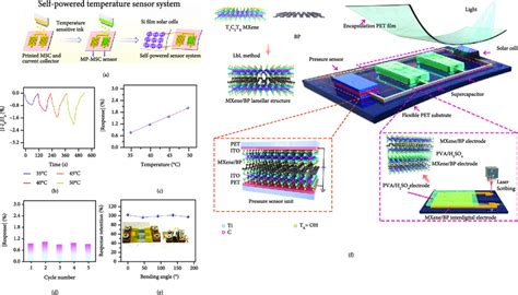 a construction of the self powered temperature sensor system and