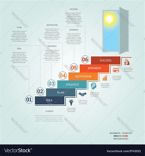 Step 6 Royalty Free Vector Image VectorStock