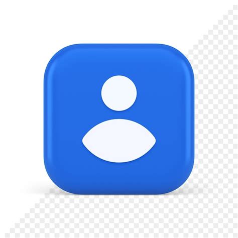 Premium Psd Member User Personal Data Button Human Avatar Character