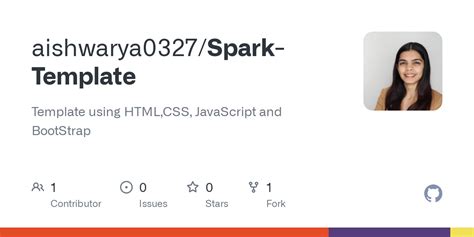 GitHub Aishwarya Spark Template Template Using HTML CSS JavaScript And BootStrap