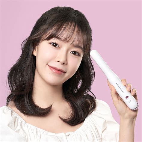 오아 무선 고데기 매직기 볼륨 헤어 미니 고대기 여자 남자 전문가용 앞머리 판 고데기 감도 깊은 취향 셀렉트샵 29cm