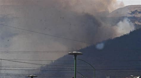 Incendio En El Parque Tunari Se Expande Por El Viento Afecta Zona