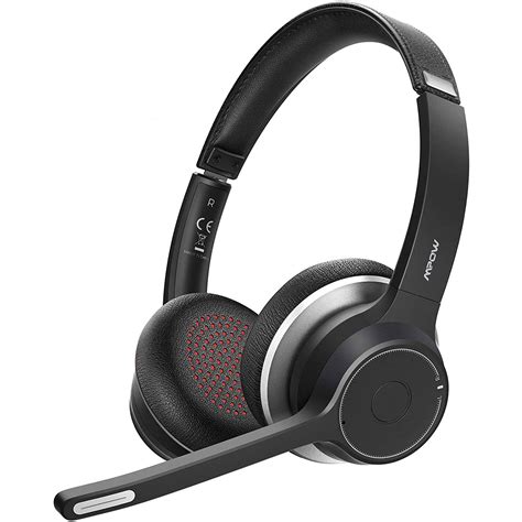 Mpow Hc5 Bluetooth Headset With Dual Microphone Design Black