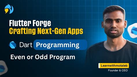 Dart Programming Bangla Tutorial Even And Odd Programabdul Motaleb