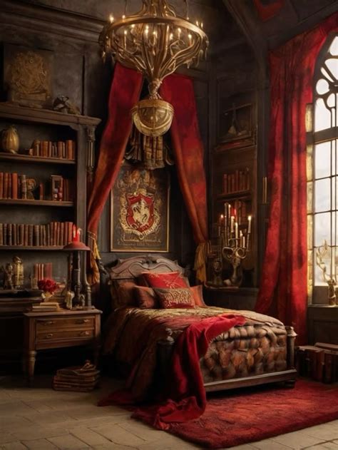 Комната старосты Гриффиндор | Gryffindor room | Case da sogno, Il mondo ...
